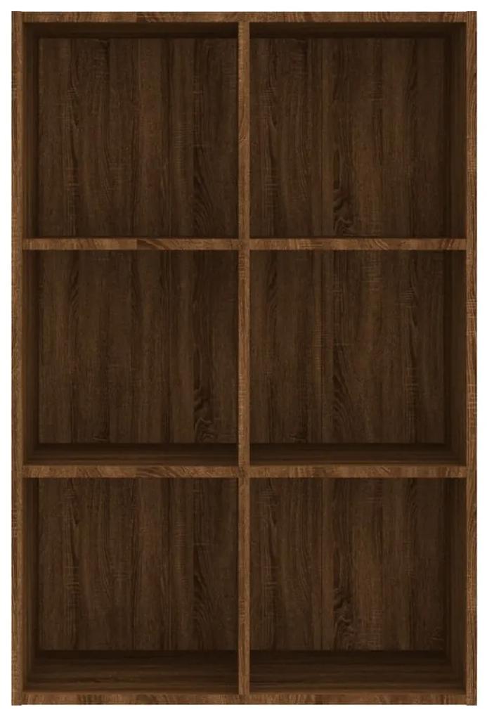 Knihovna/příborník kouřový dub 66 x 30 x 98 cm kompozitní dřevo - Default Title