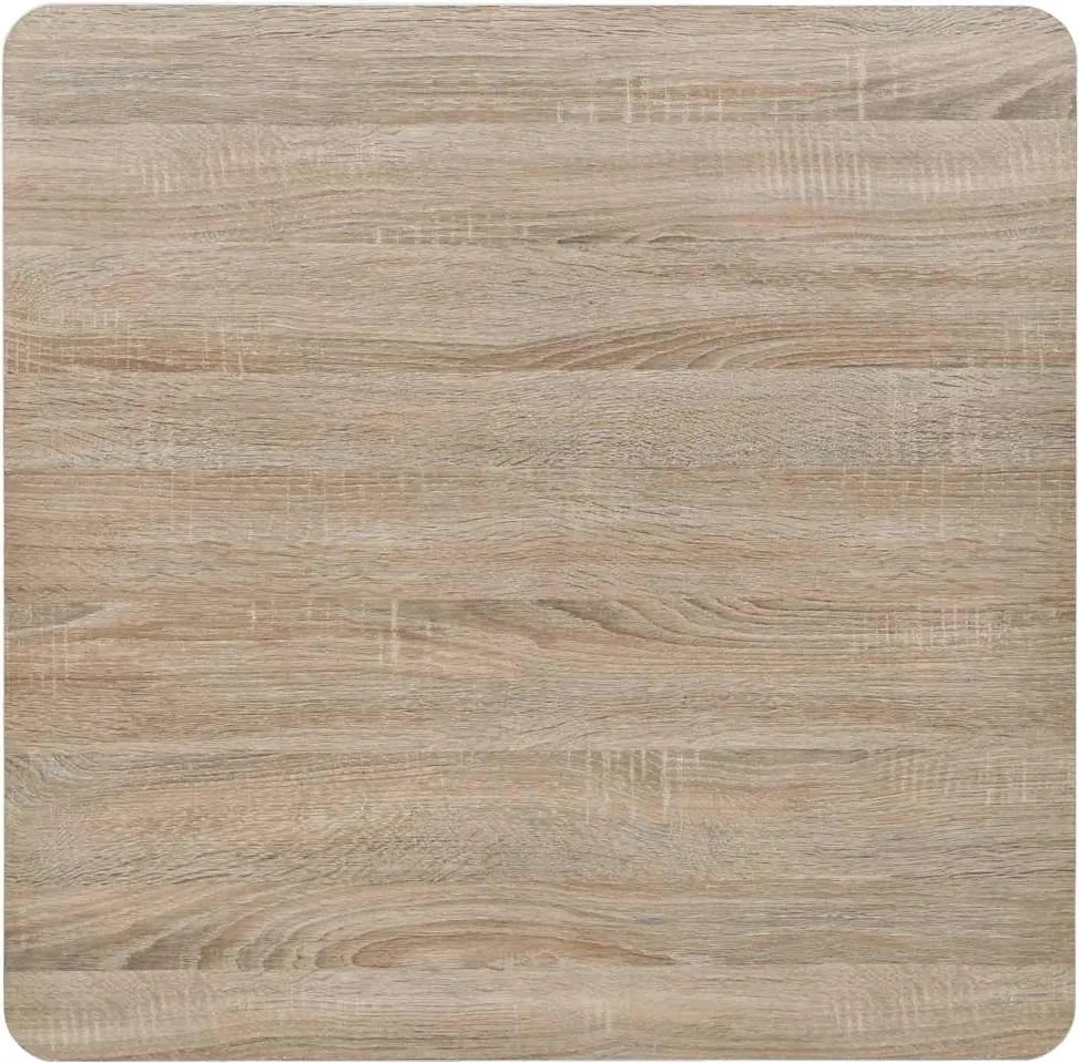 Bistro stolek MDF a ocel čtvercový 80 x 80 x 75 cm 245614