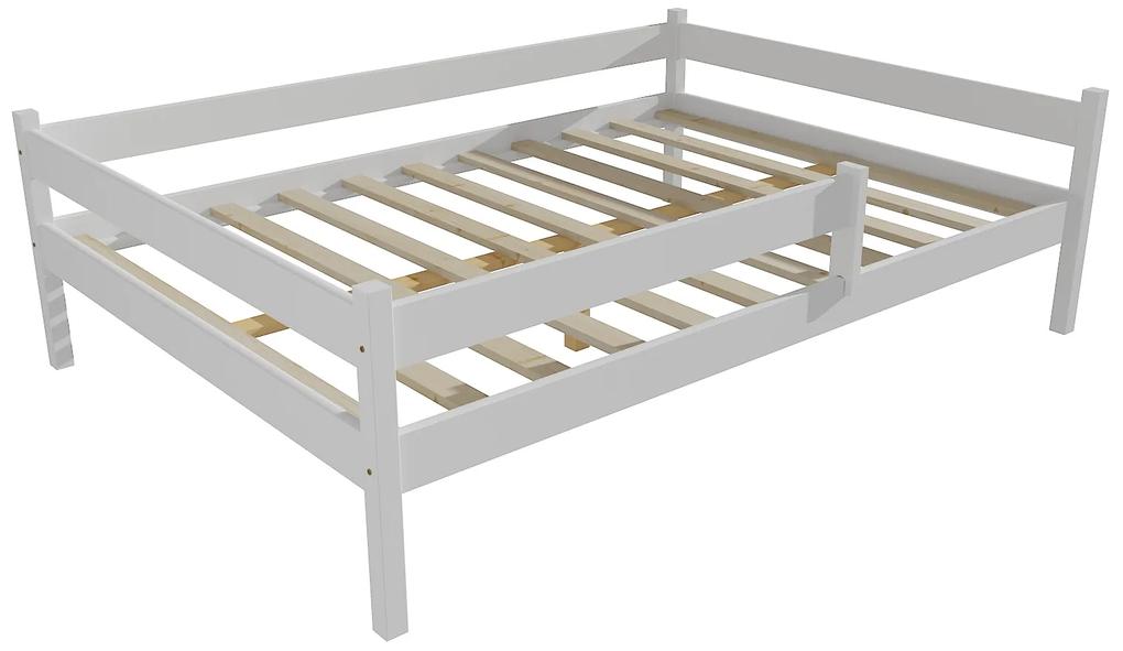 Vomaks Dětská postel DP 027 XL se zábranou Rozměr: 160 x 200 cm, Barva: barva bílá