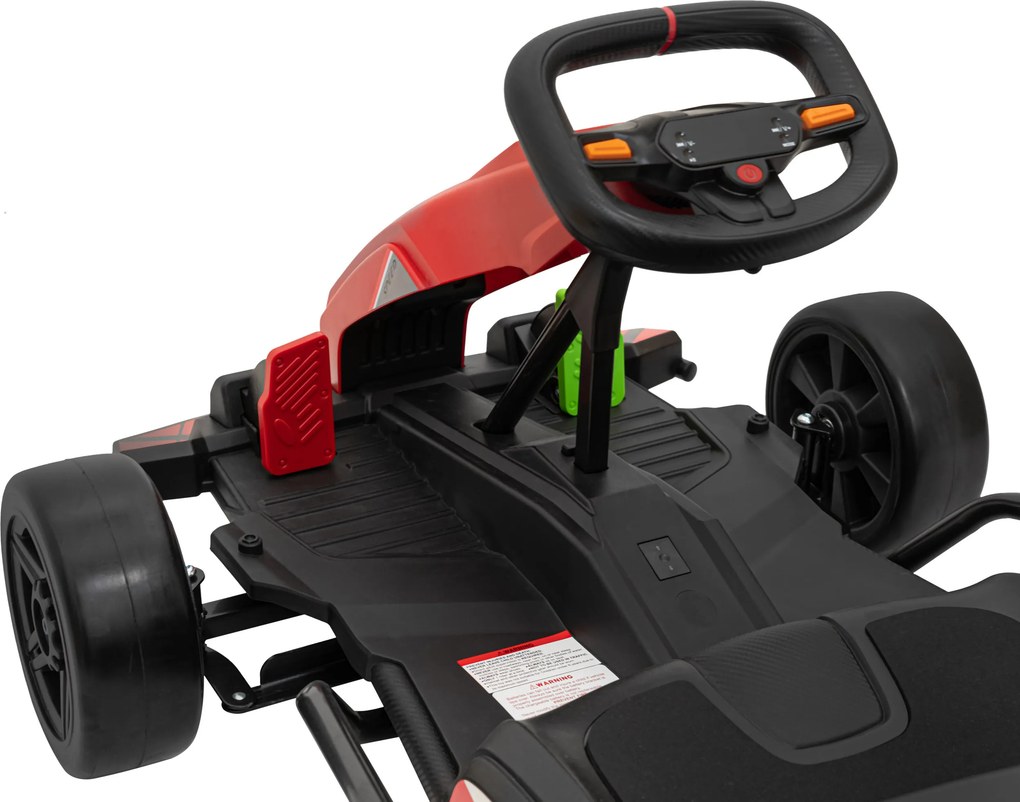 Ramiz Dětská motokára na baterie Fast 3 Drift červená + funkce driftu + motory 2x150W + LED rádio + pásy
