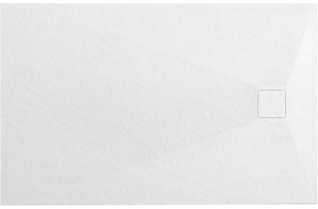 Rea Bazalt Long, SCM obdélníková sprchová vanička 120x90 cm, bílá, REA-K3337