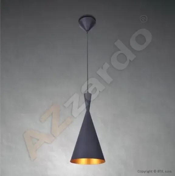 Designový lustr Vita černé/zlaté