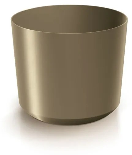 PROSPERPLAST Květináč - TUBO Průměr: 17,8 cm, Barva: zlatá