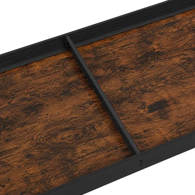 Regál 180x90x40 cm černý / hnědý