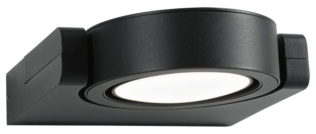 Paulmann 94406 Swivea, venkovní nástěnné svítidlo otočné 360°, LED 8W 3000K, tmavě šedá, IP44