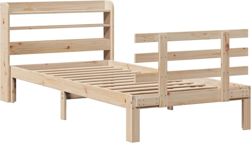 Rám postele s čelem 90 x 190 cm masivní borovice 3306839