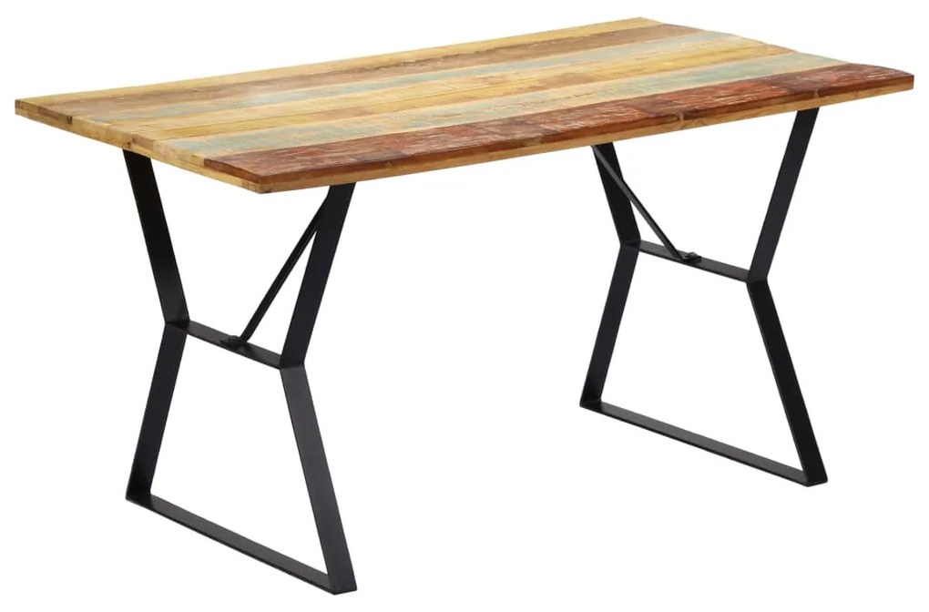 Jídelní stůl - masivní recyklované dřevo | 140x80x76 cm