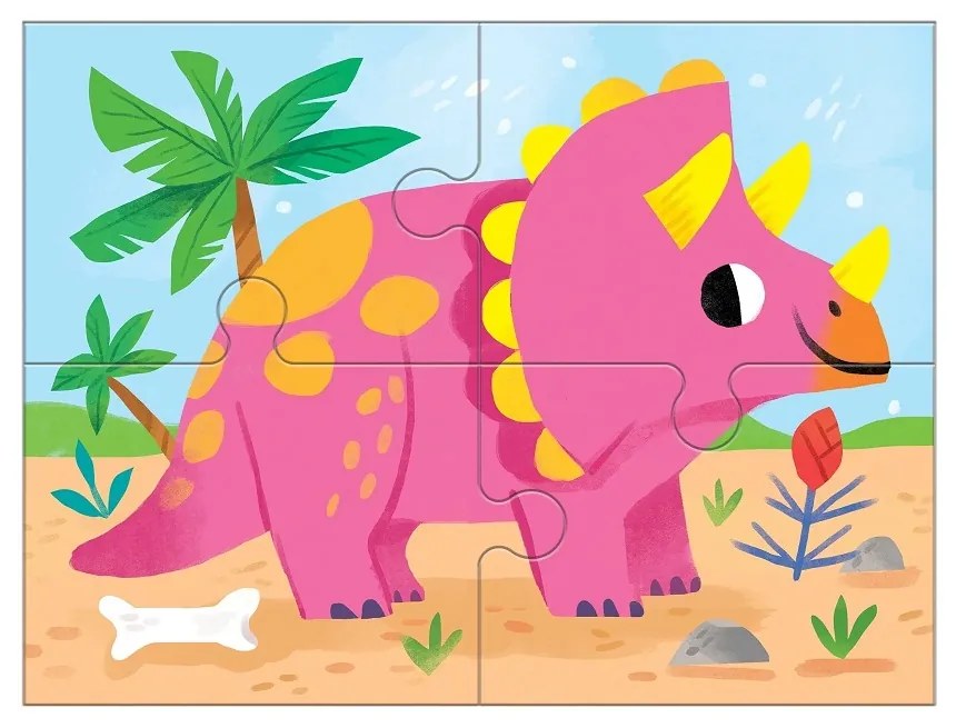 Mudpuppy Puzzle Dinosauři sada 4 v 1