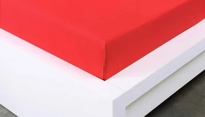 XPOSE ® Jersey prostěradlo Exclusive dvoulůžko - červená 200x220 cm