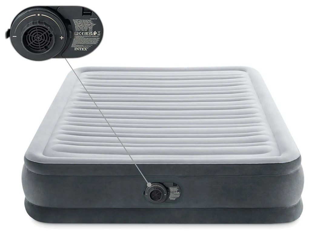 Nafukovací matrace INTEX 67768ND 191x137x33 cm s vestavěnou elektrickou pumpou