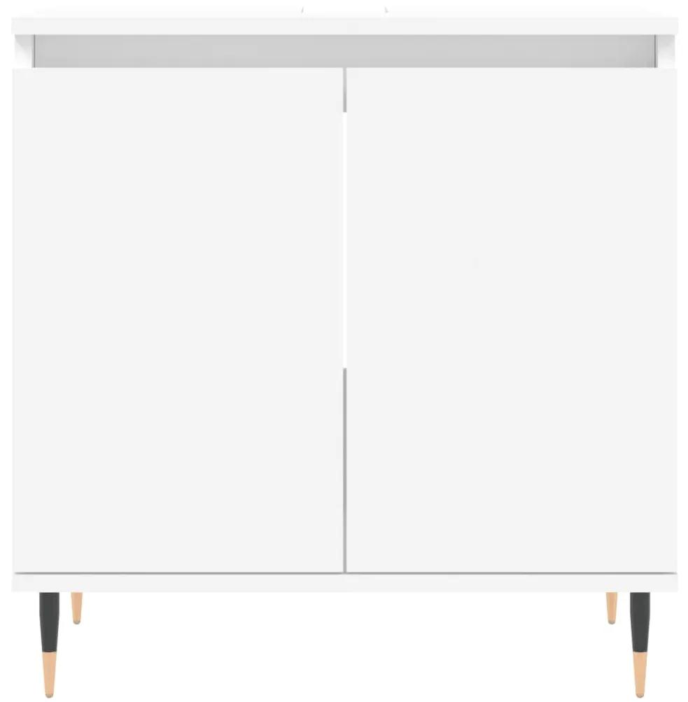 3dílný set koupelnového nábytku bílý kompozitní dřevo,  3190267