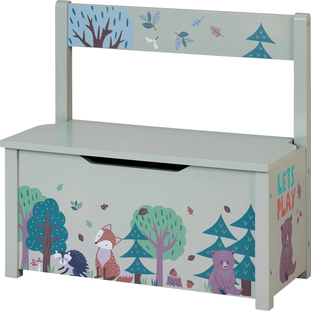 Livarno® Dětská lavice, 62,5 x 58,5 x 29 cm (liška)