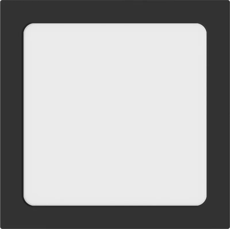Mexen LDSS, LED stropní svítidlo, rozměr 22 x 22 cm, 18W, neutrální - 4000K, 1440 lm, černá - L213-022-1840-70
