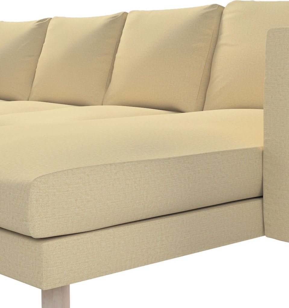 Potah na pohovku IKEA Norsborg 4-místná se šezlongem barva béžová látka lesklé, pletený vzor
