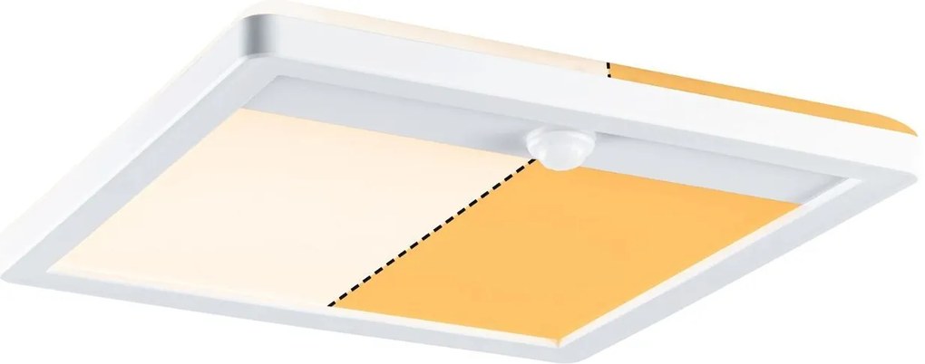 P 94707 LED venkovní panel Lamina Backlight pohybové čidlo neláká hmyz IP44 hranaté 250x47mm CCT 14W 230V bílá umělá hmota - PAULMANN