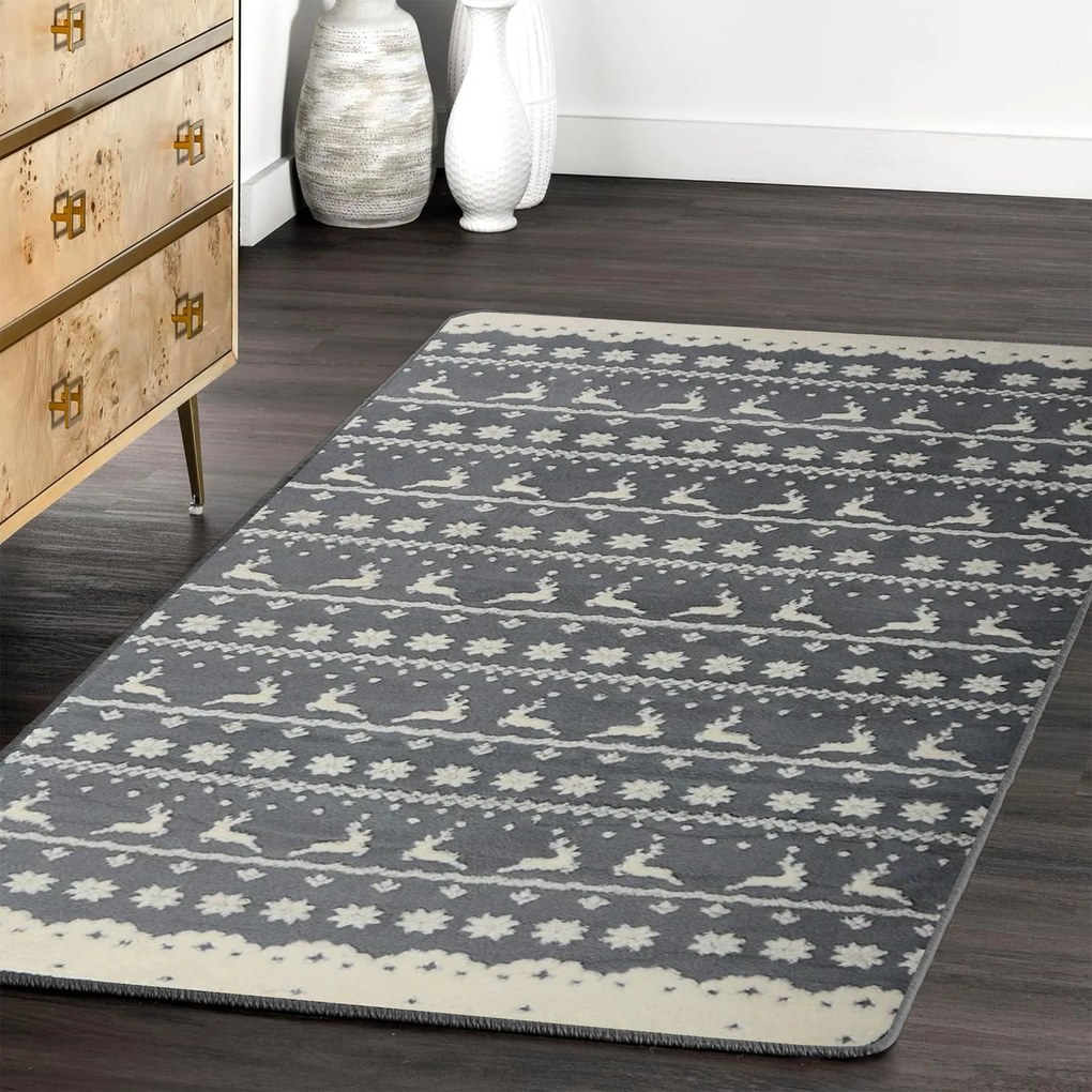 Tutumi Plyšový koberec Clover Bergen Grey Rozměr (cm): 160 x 230