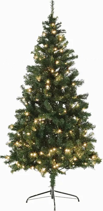 Vánoční stromek se světýlky, zelená, 180 cm, LED450, CHRISTMAS TYP 5