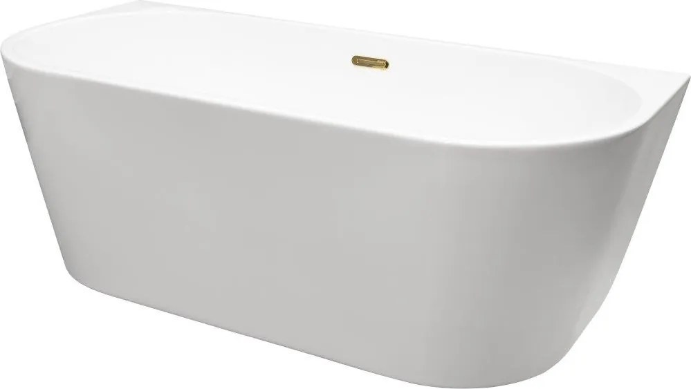 Besco Vica New vana volně stojící 150 x 80 cm sifon bílý akrylát barva bílá VANVIC150NW Koupelny Bernold