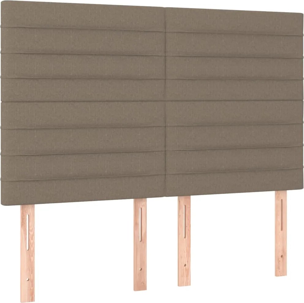 Box spring postel s matrací taupe 140x200 cm textil 3136681