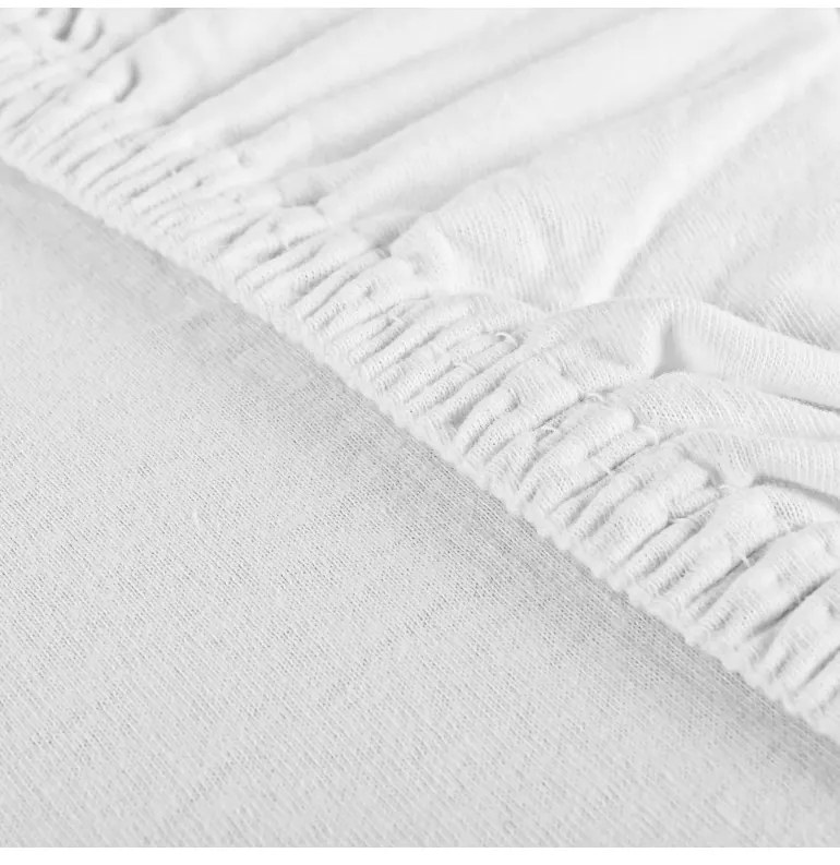 Prostěradlo bílé jersey EMI, Plachta 90x200