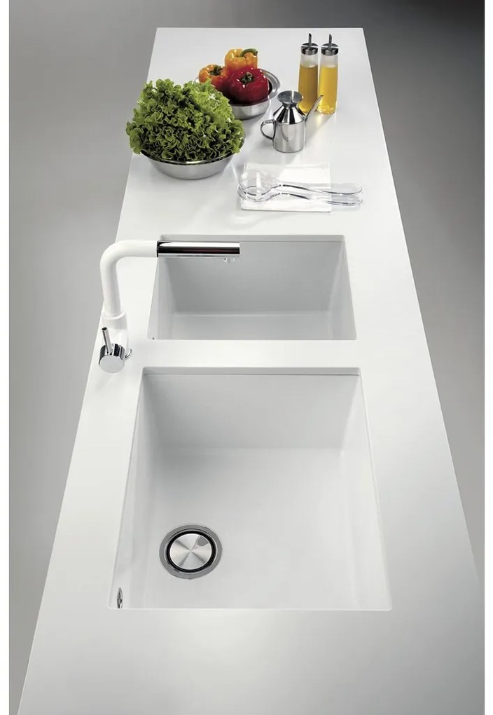 Set Sinks CUBE 560 Milk + baterie Sinks MIX 35 Milk