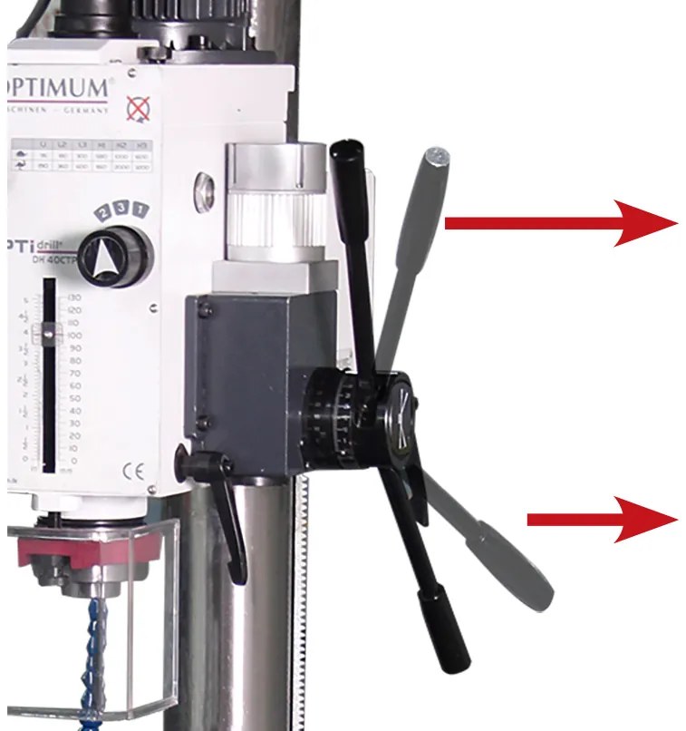 Sloupová převodová vrtačka OPTIdrill DH 40 CTPE