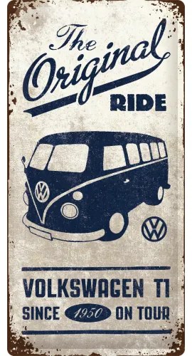 Postershop Plechová cedule - VW The Original Ride - 50x25 cm