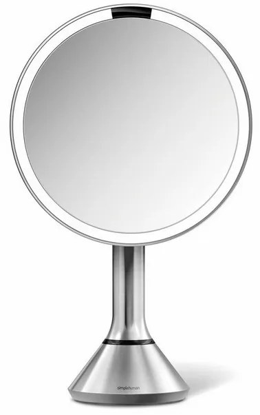 Zrcátko Simplehuman s nastavitelným jasem Dual LED, matný nerez