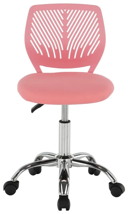 Kondela Otočná židle, růžová/chrom, SELVA