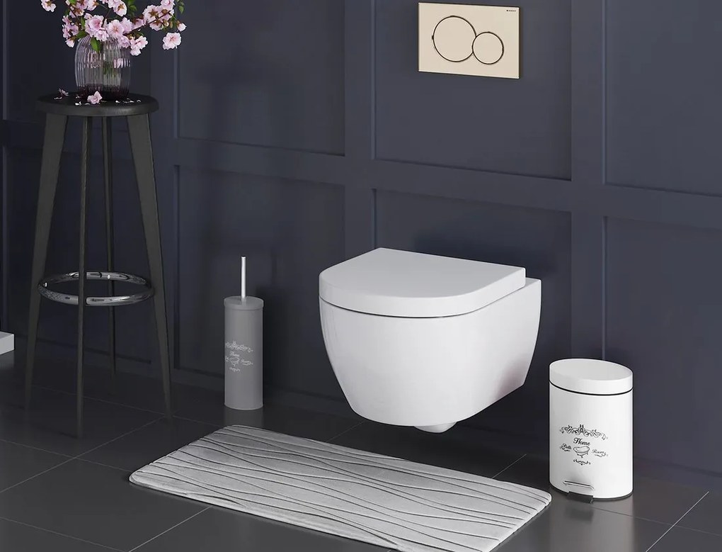 Aqualine Aqualine, NICEA WC kartáč na postavení, bílý, 7506