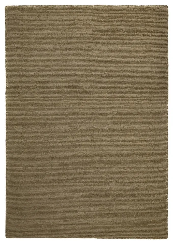 Khaki ručně tkaný vlněný koberec 200x290 cm Harris Boucle – Flair Rugs