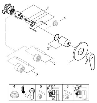 GROHE 29040001 - Sprchová baterie BAUEDGE lesklý chrom