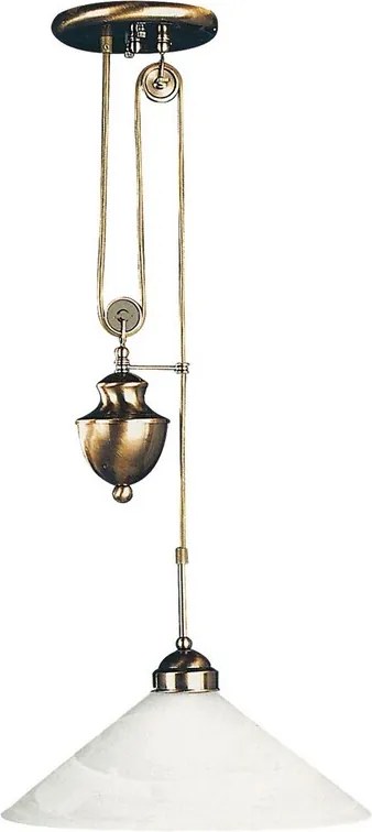 Rabalux Závěsný lustr s kladkou Marian 60W/E27/230V/IP20 - bronz