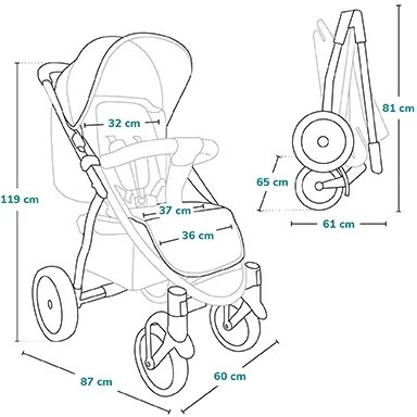 Lionelo - Sportovní kočárek ANNET TOUR zelená
