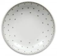 Porcelánový talíř hluboký, Thun, Tom, Šedé puntíky