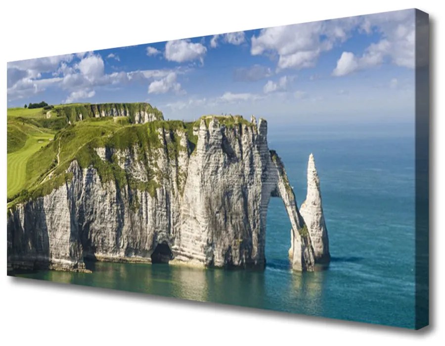 Obraz na plátně Útes Pobřeží Moře Skály 125x50 cm