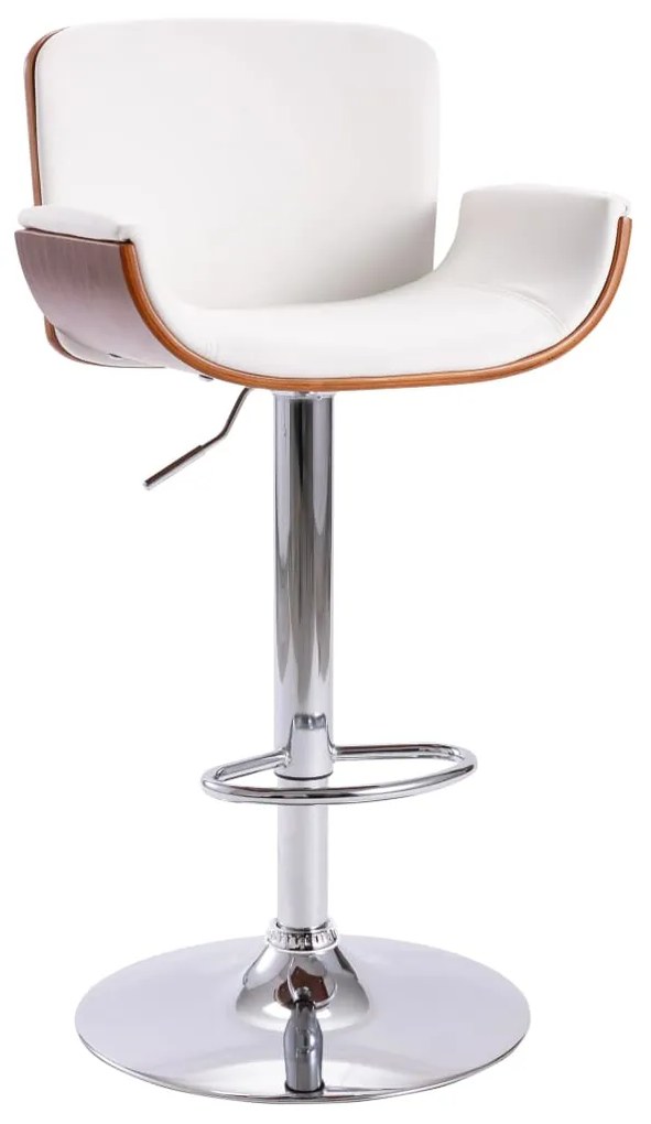vidaXL Barová židle bílá umělá kůže