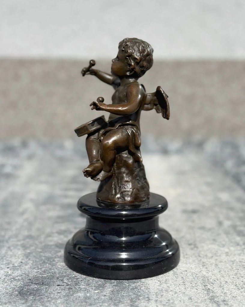 Bronzová socha soška - Putti Anděl