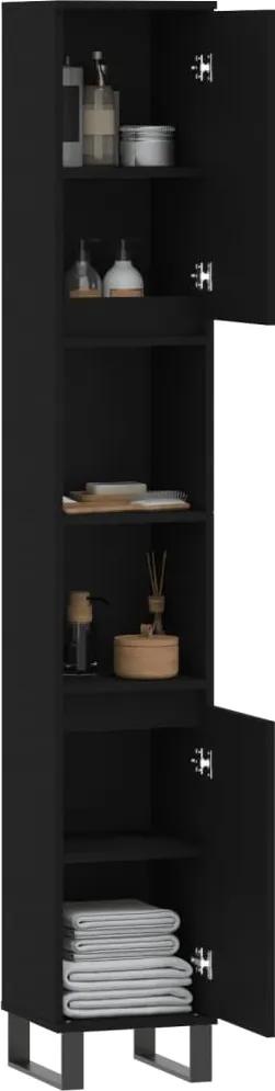 vidaXL Koupelnová skříňka 30x30x190 cm kompozitní dřevo [831541] Barva: Bílá