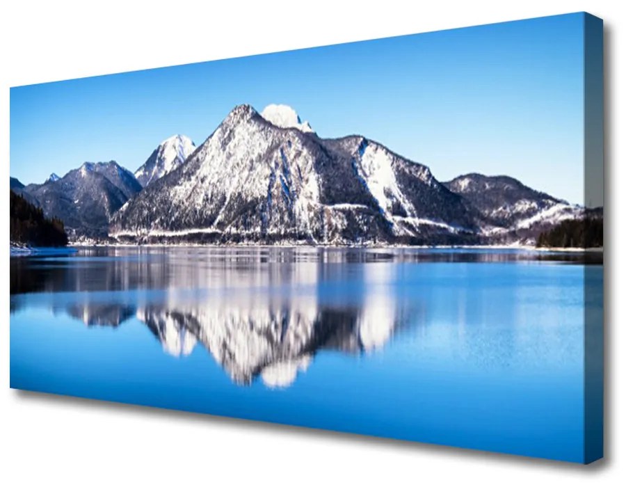 Obraz na plátně Jezero Hory Krajina 120x60 cm
