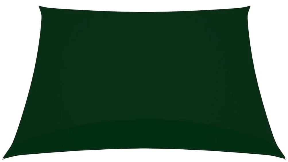 vidaXL Stínící plachta oxfordská látka čtvercová 7 x 7 m tmavě zelená