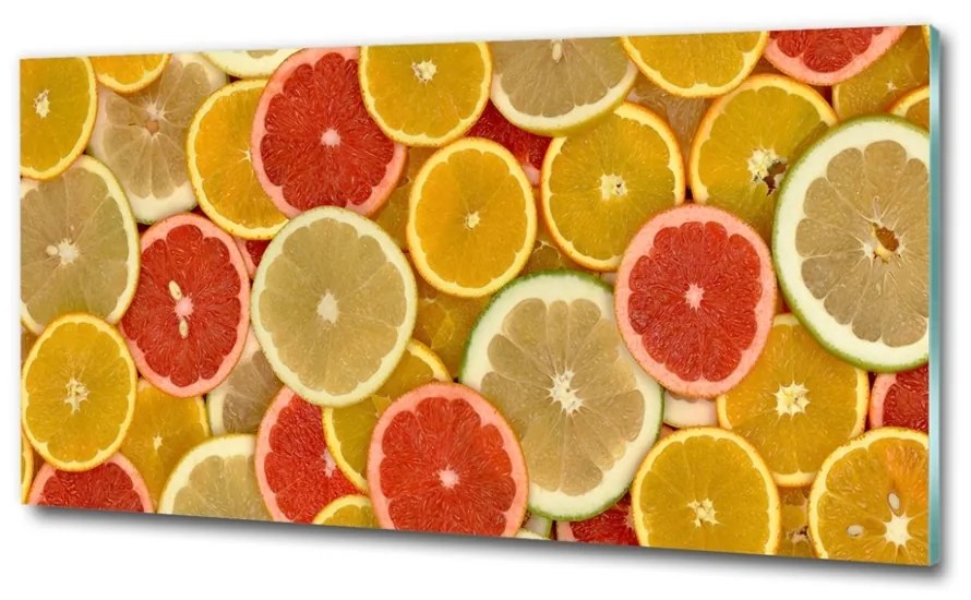 Wallmuralia Foto obraz sklo tvrzené Citrusové ovoce 100x50