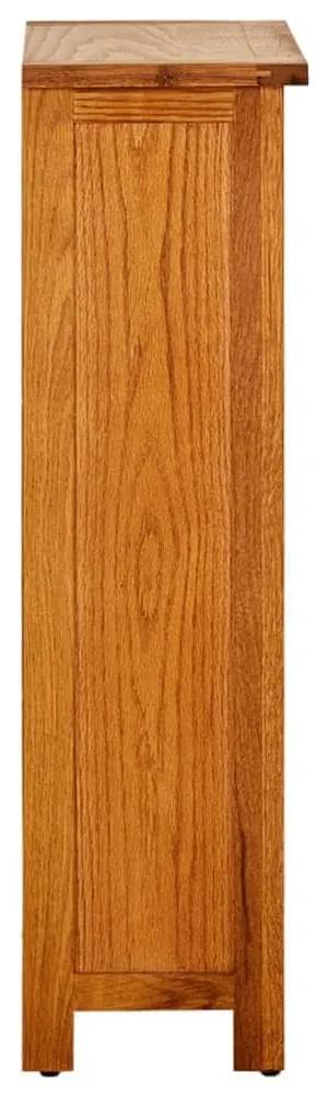 Petromila Knihovna 45 x 22,5 x 82 cm masivní dubové dřevo