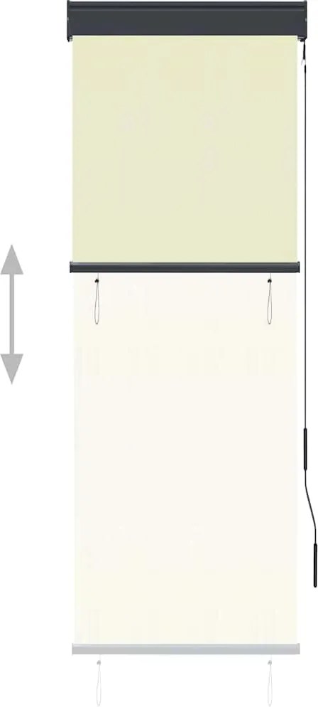 Venkovní roleta 60 x 250 cm krémová 145947