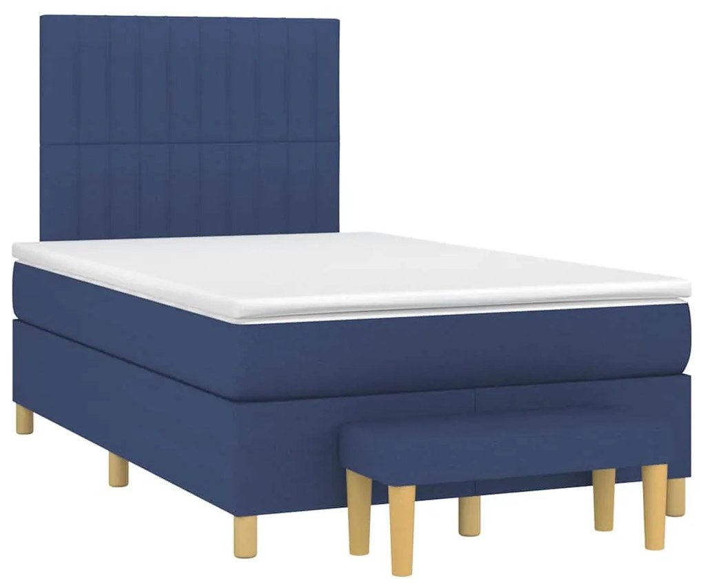 Box spring postel s matrací černá 120x190 cm textil 3270424