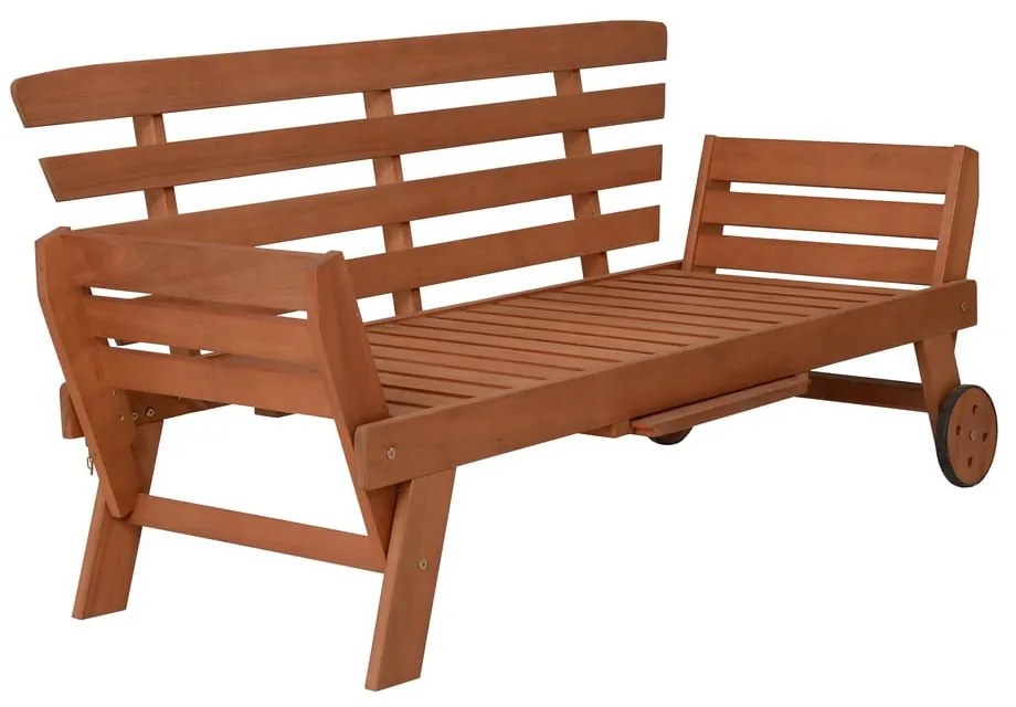 Hnědá dřevěná zahradní lavice Rincon – Garden Pleasure