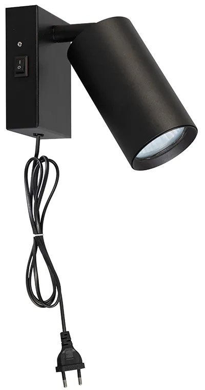 SOLIGHT Nástěnná lampička CELE 1xGU10, černá