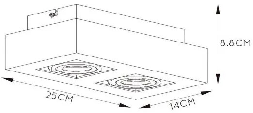 Lucide 09119/11/31 - LED Bodové svítidlo XIRAX 2xGU10/5W/230V bílá