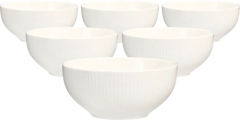Sada 6 porcelánových misek Linie 15 cm