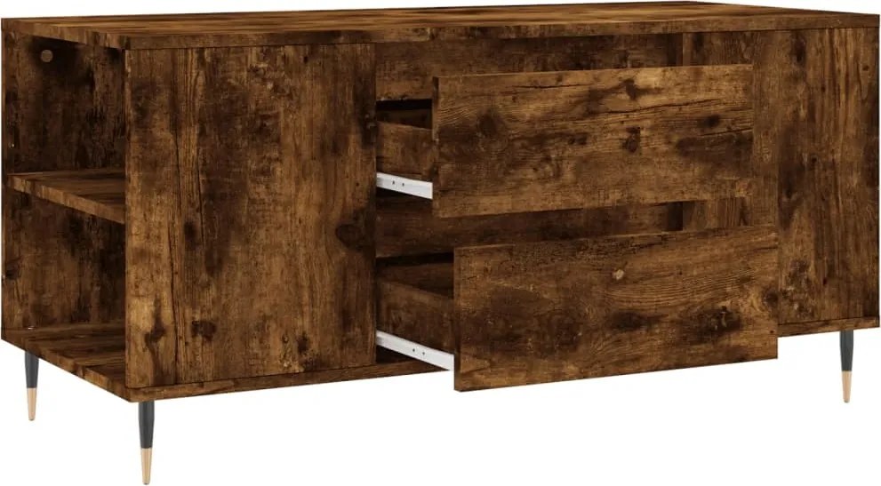 vidaXL Konferenční stolek 102 x 44,5 x 50 cm kompozitní dřevo [830993] Barva: dub sonoma